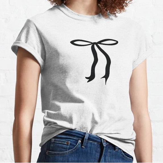 Black Bow Classic T-shirt - Walmart.com