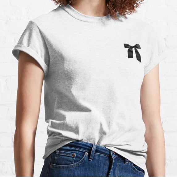 Black Bow Ribbon Classic T-shirt - Walmart.com