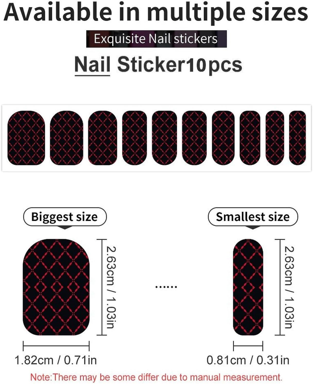 Black Bowling Pins Art Nail Stickers Art - 5 Pcs, Waterproof Membrane ...