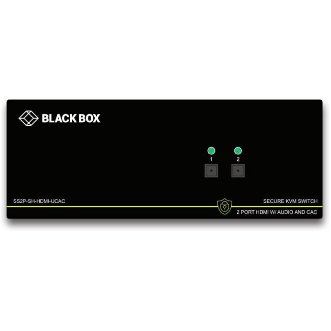 Black Box SS2P-SH-HDMIUCAC 2-Port HDMI 4K60 Secure Single-Monitor KVM ...