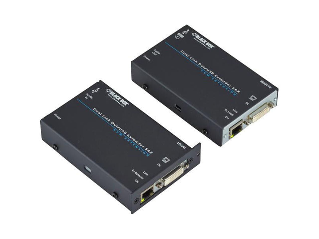KVM EXTENDER KIT OVER CATX - DUAL-HEAD, DUAL-LINK DVI-D, USB 2.0, AUDIO ...