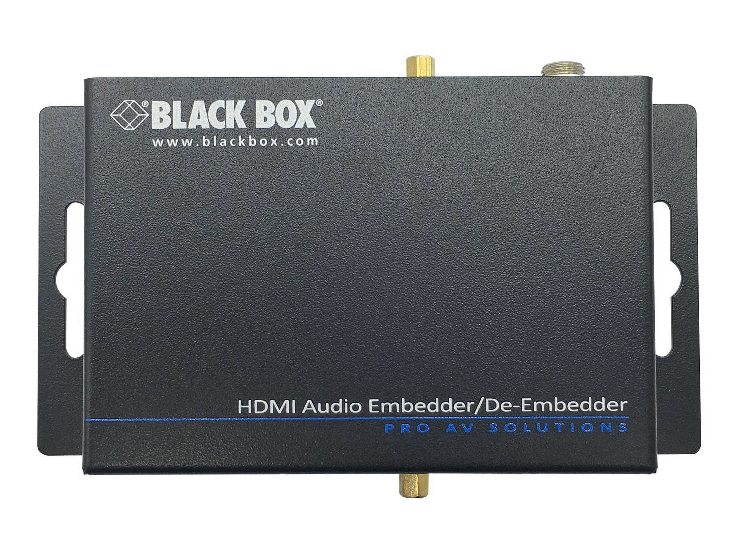 Black Box Audio Embedder/De-embedder - HDMI - Audio embedder ...