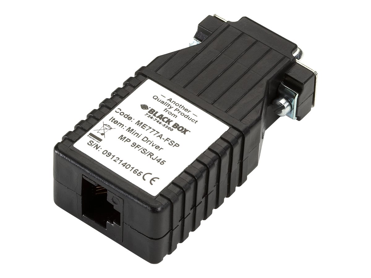 Black Box Async RS232 Extender over CATx DB9 Male to RJ-45 ME777AFSP - Walmart.com