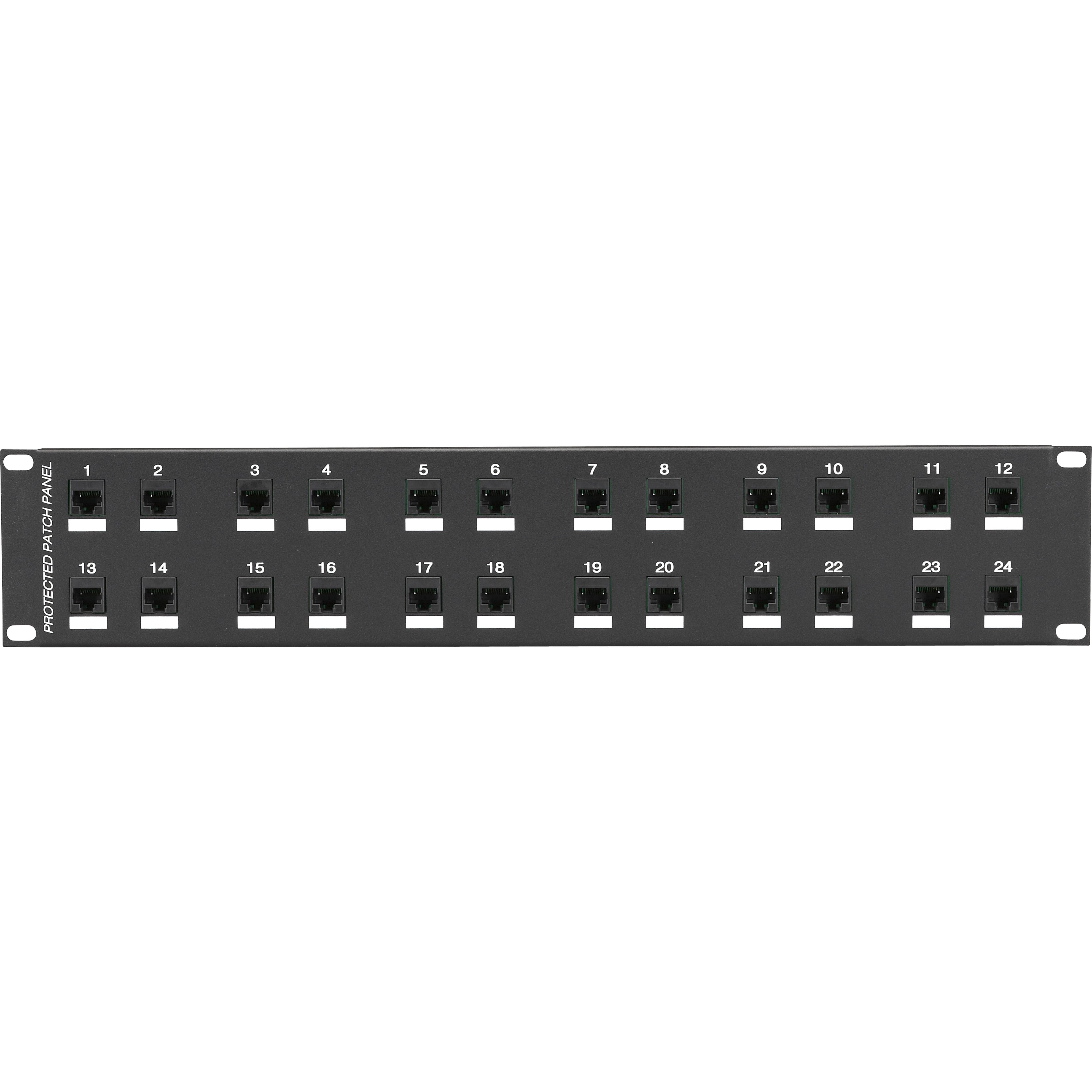 Black Box CAT6 Surge-Protected Patch Panel - 2U- 24-Port - 24 Port(s) - 24 x RJ-45 - Walmart.com