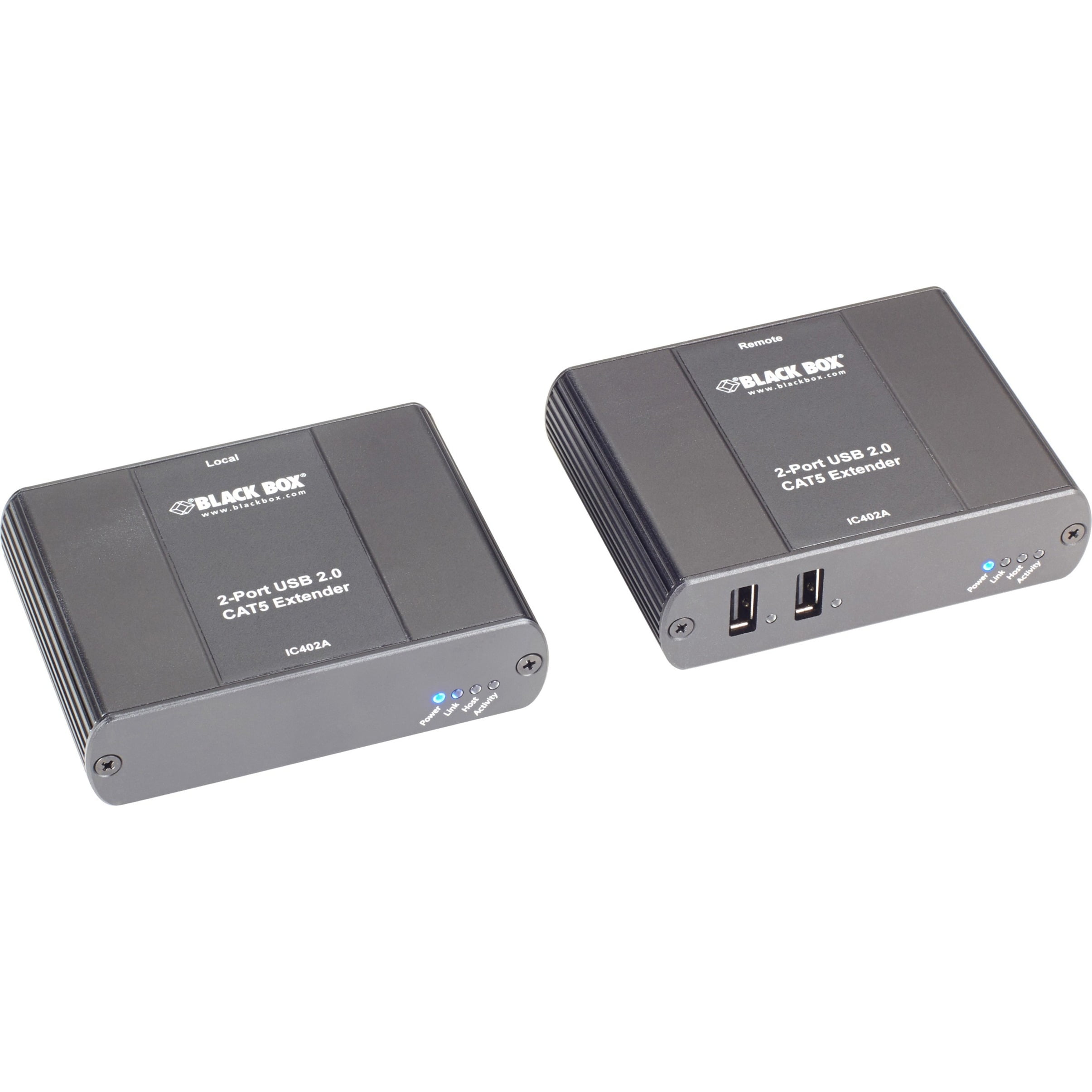 Black Box CATx USB 2.0 Extender - 2-Port (IC402AR2) - Walmart Business ...