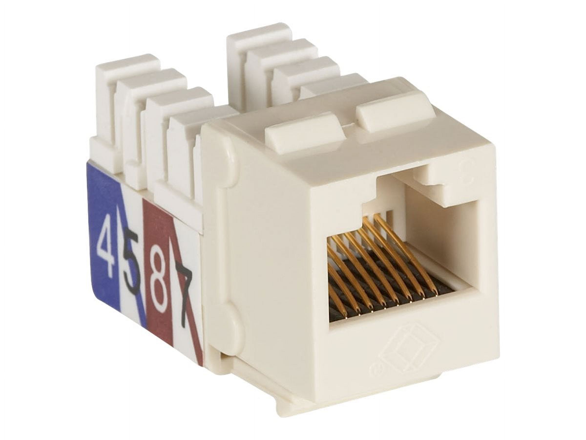Black Box Cat3 Jack - Unshielded, Office White, Taa (FMT369-R2 ...