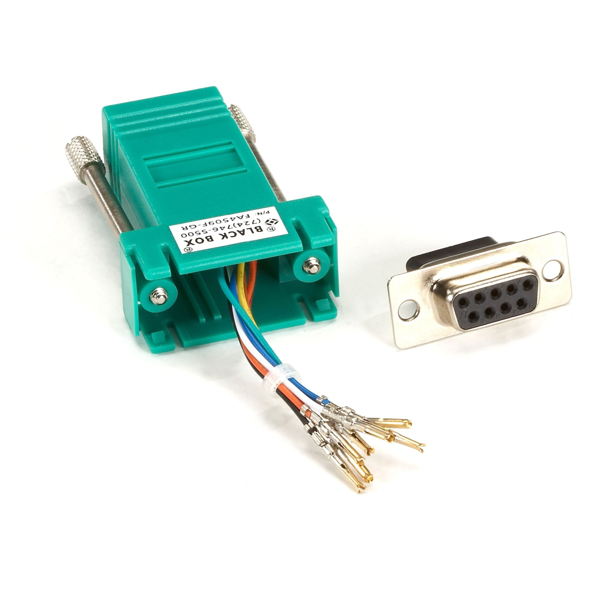 Black Box Colored Modular Adapter - Serial RS-232 adapter - DB-9 (F) to ...