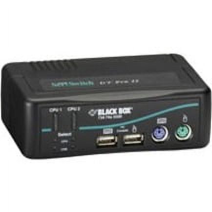 Black Box DT Pro II Desktop KVM Switch - VGA, USB or PS/2, Audio, 2 ...