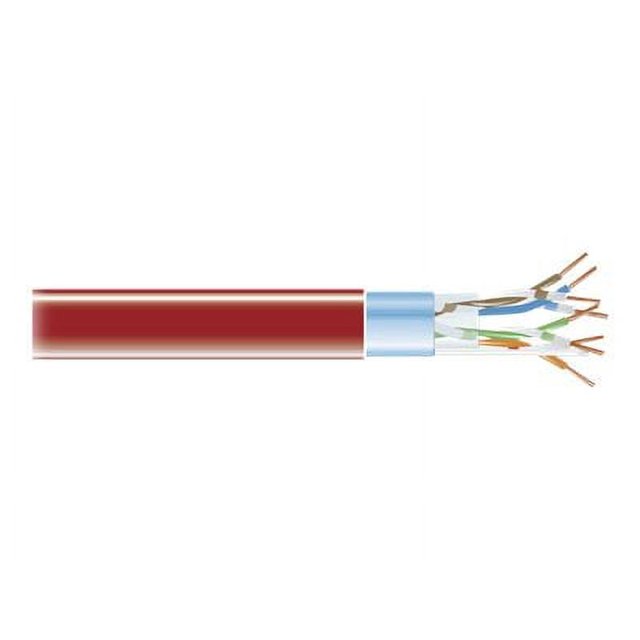 Black Box CAT5e - Bulk cable - 1000 ft - STP - CAT 5e - solid - red ...