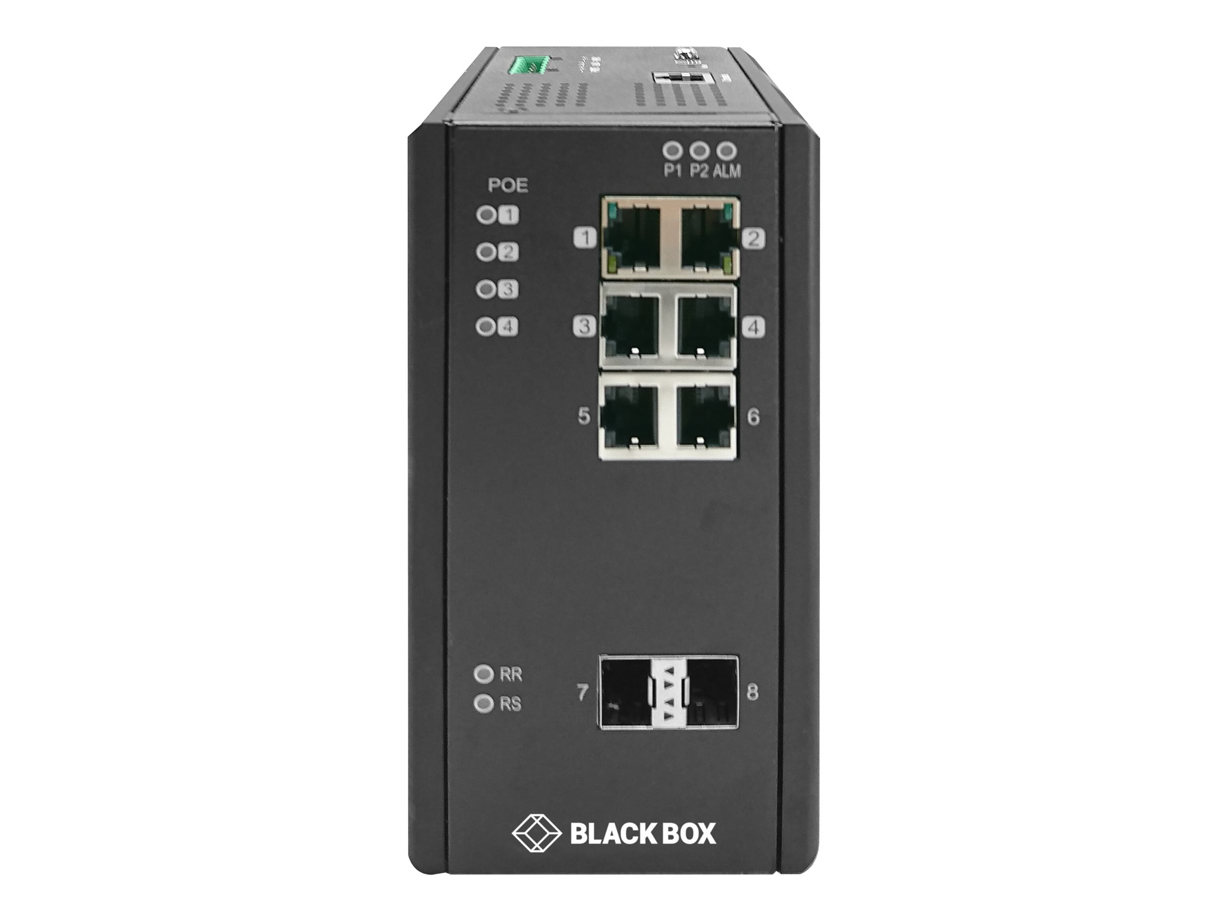 Black Box Ethernet Switch - 6 Ports - Manageable - TAA Compliant - 2 ...