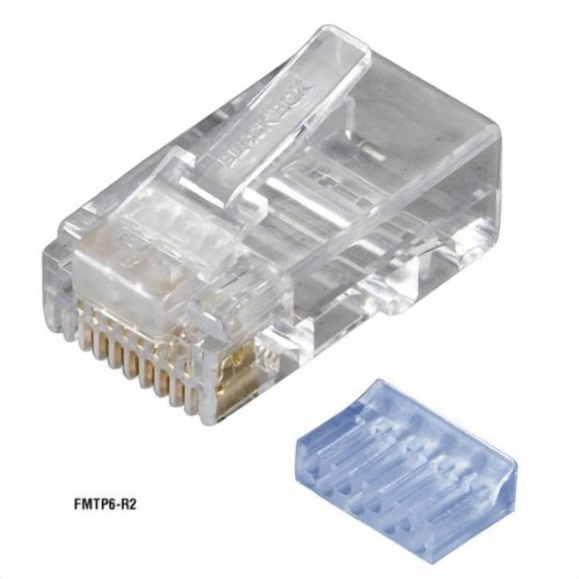 Black Box FMTP6-R2-100PAK CAT6 Modular Plug - Unshielded, RJ45, 100 ...