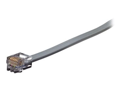 Black Box Flat Satin Telco Patch Cable, Stranded, Unshielded 4ft EL06MS ...