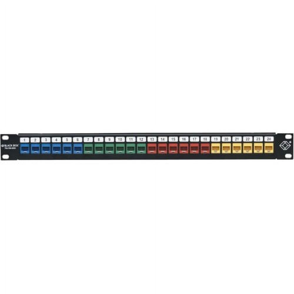 Black Box GigaStation2 High-Density Multimedia Patch Panel, 24-Port, 1U ...