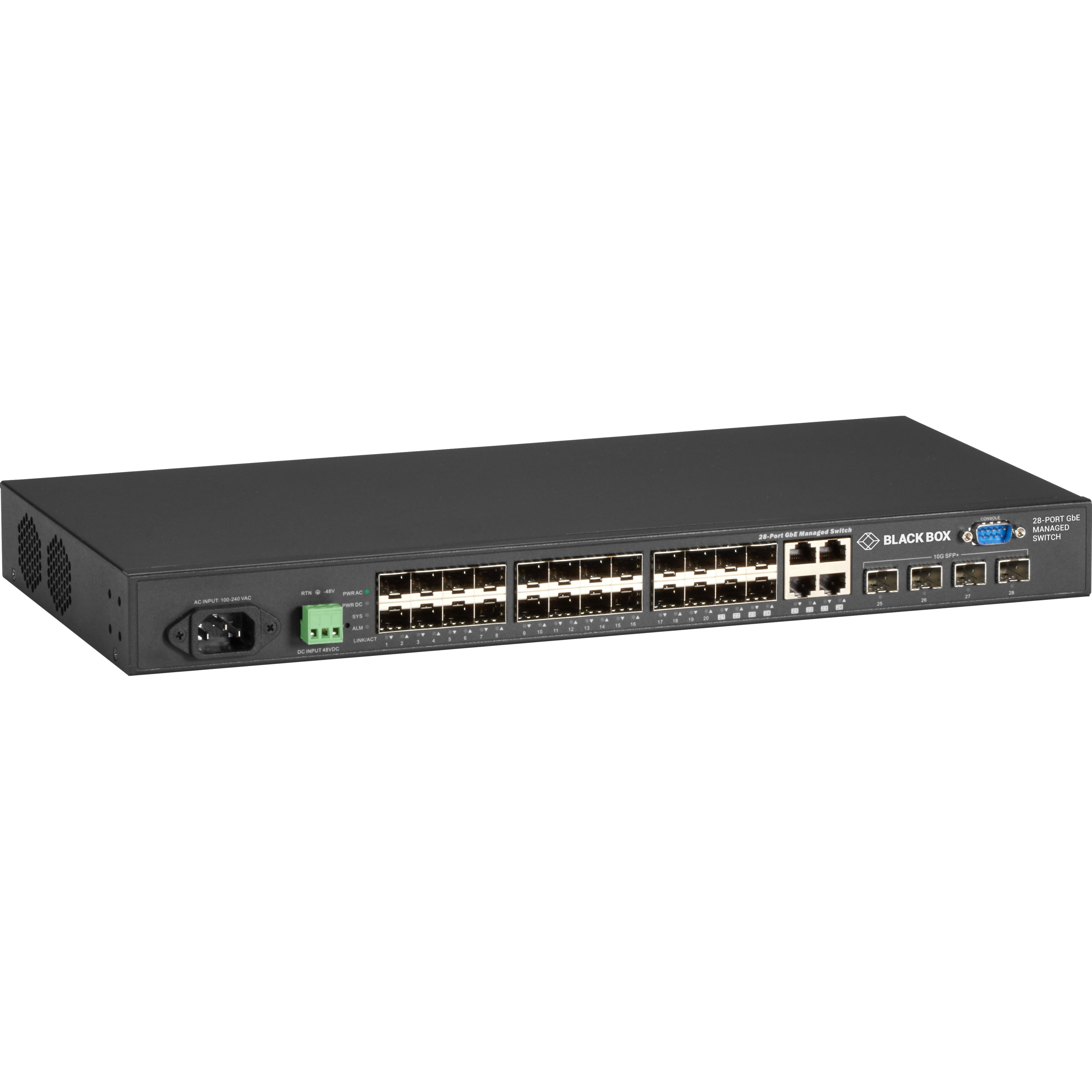 Black Box - Switch - managed - 20 x 10/100/1000 + 4 x SFP+ + 4 x combo ...