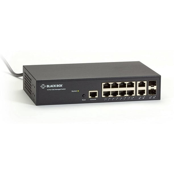 Black Box Gigabit Managed Ethernet Switch - 10-Ports - Walmart Business ...