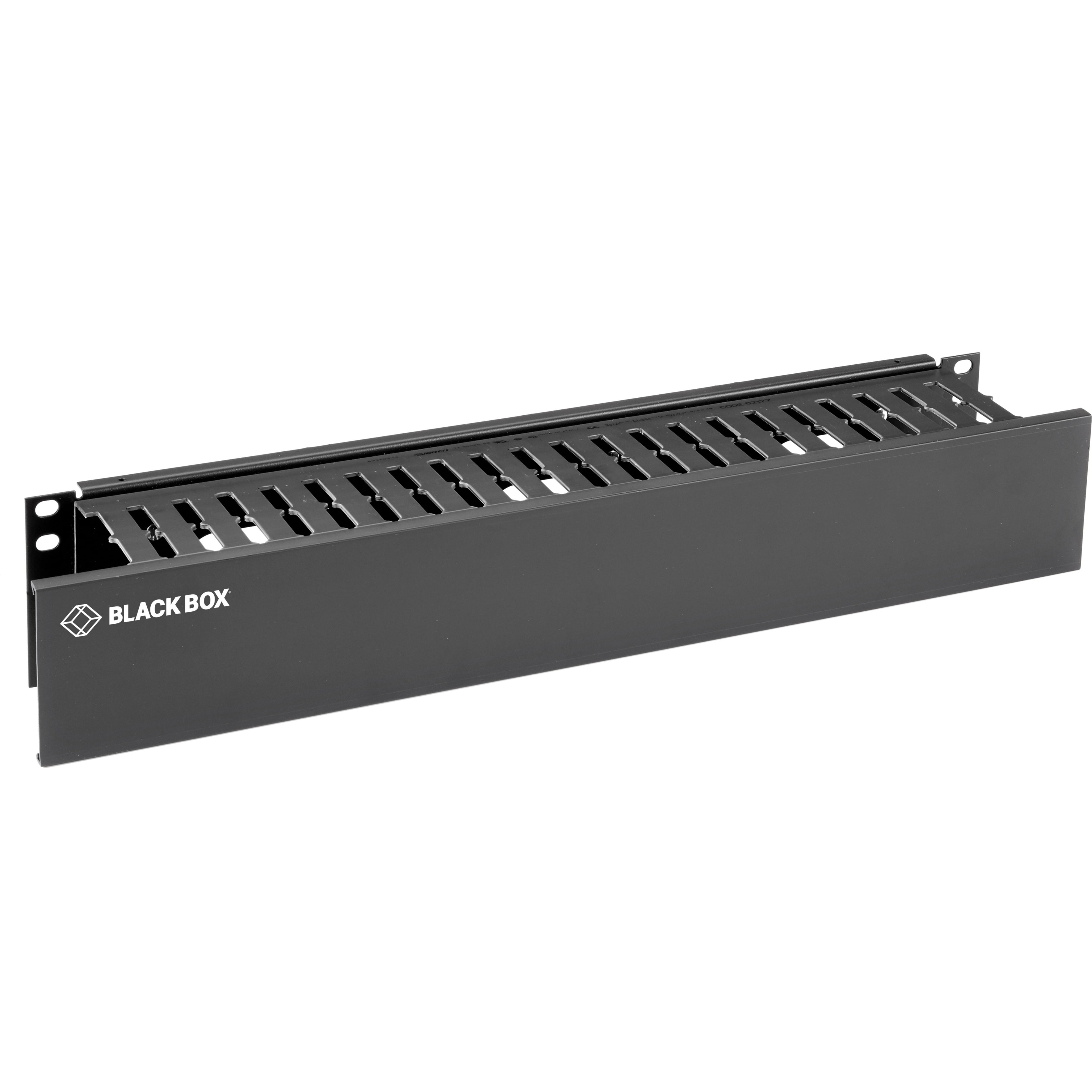 Black Box Horizontal It Rackmount Cable Manager 2U 19In Single-Sided ...