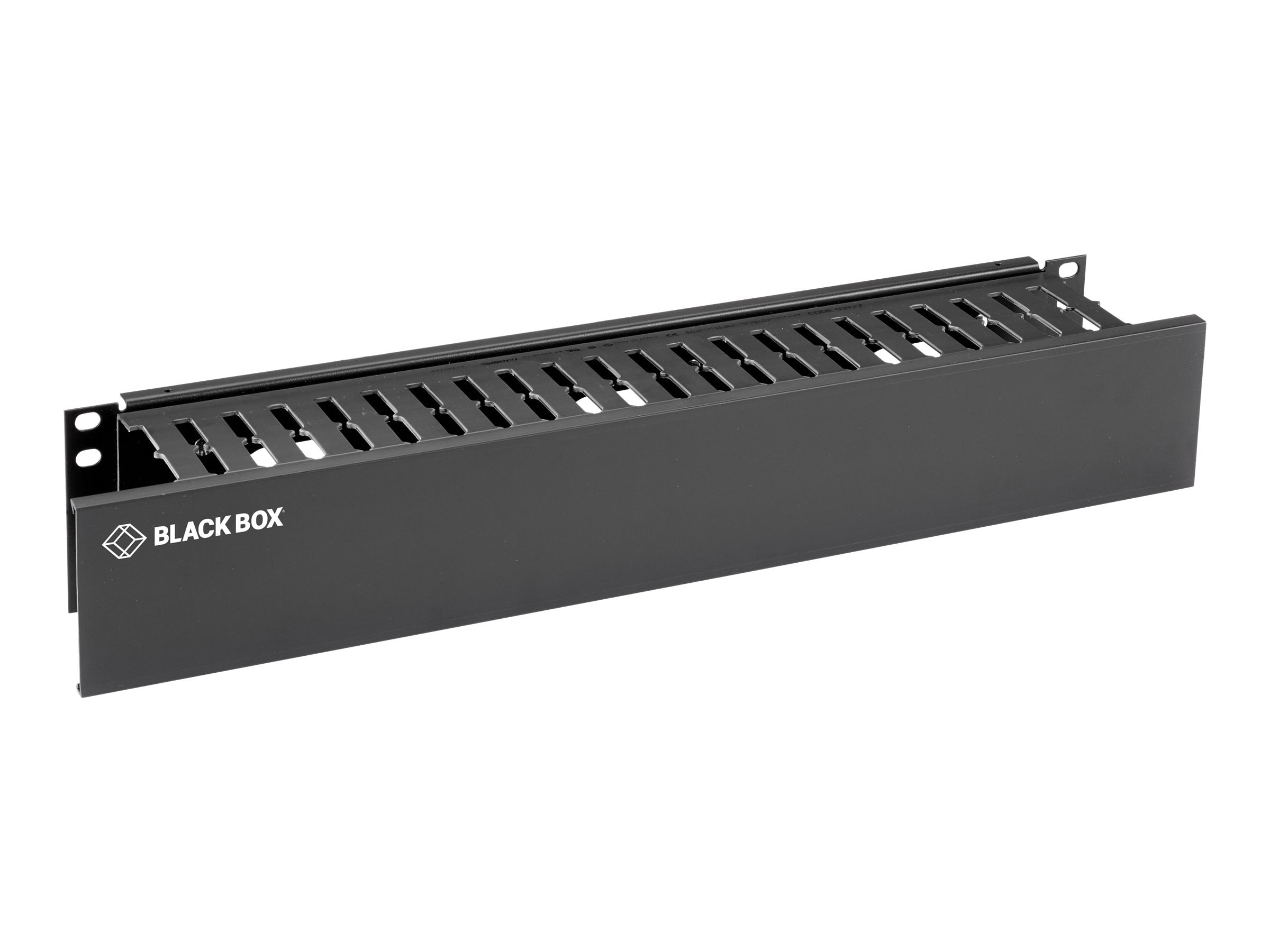 Black Box Horizontal It Rackmount Cable Manager 2U 19In Single-Sided ...