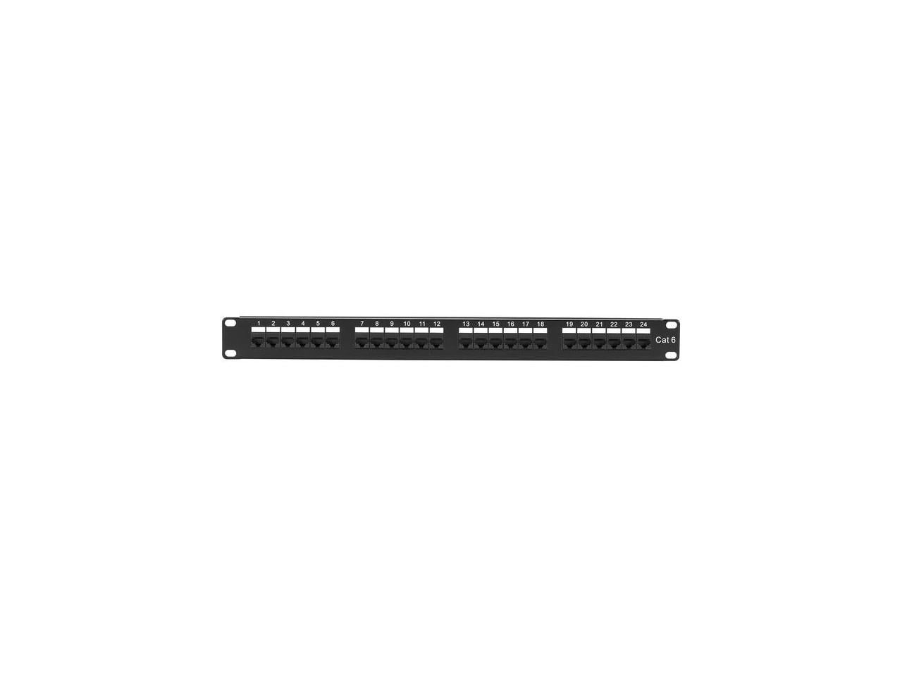 Black Box JPM624A Economy CAT6 Patch Panel, 24-Port 1U - Walmart.com