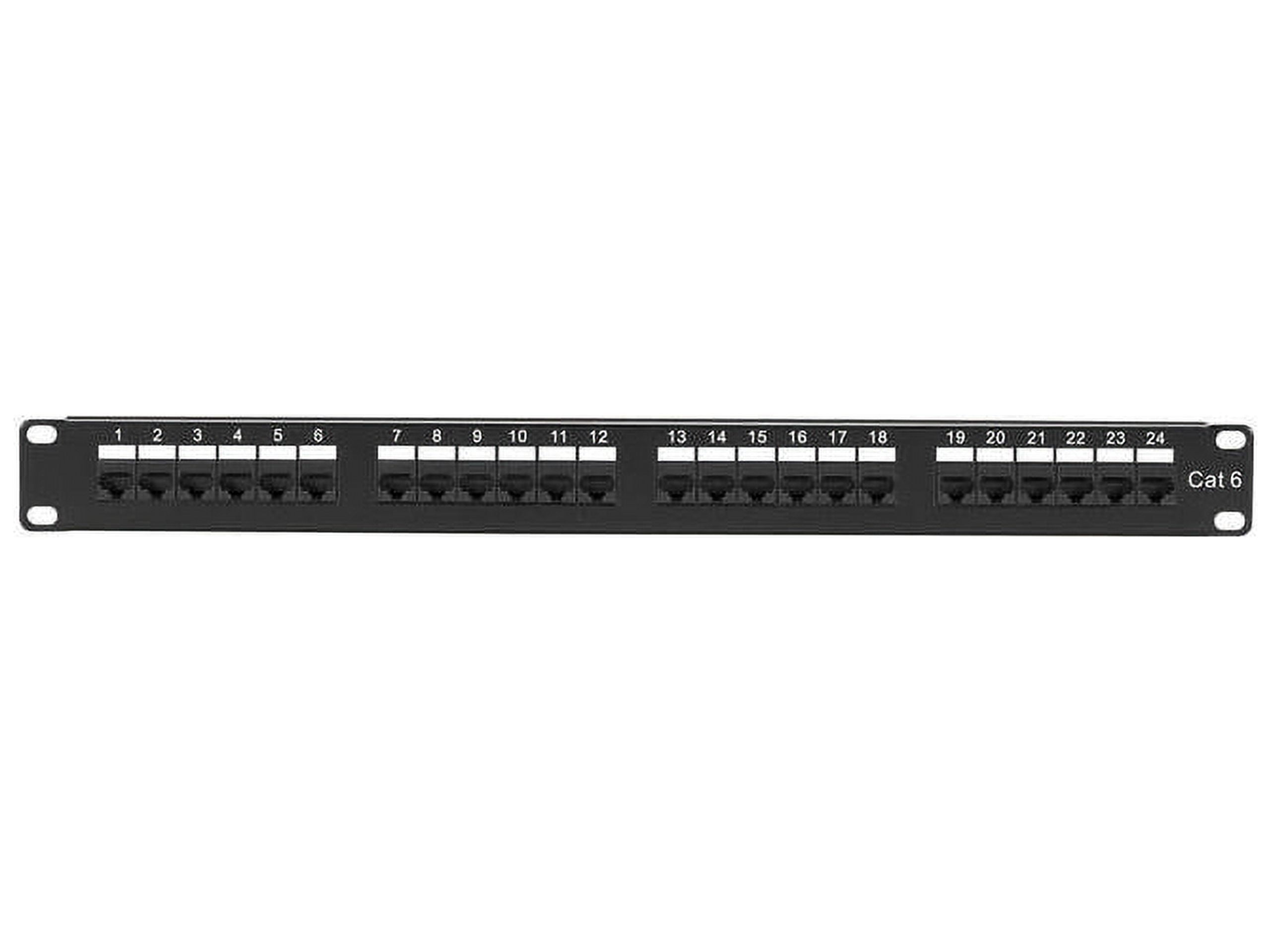 Black Box JPM624A Economy CAT6 Patch Panel, 24-Port 1U - Walmart.com