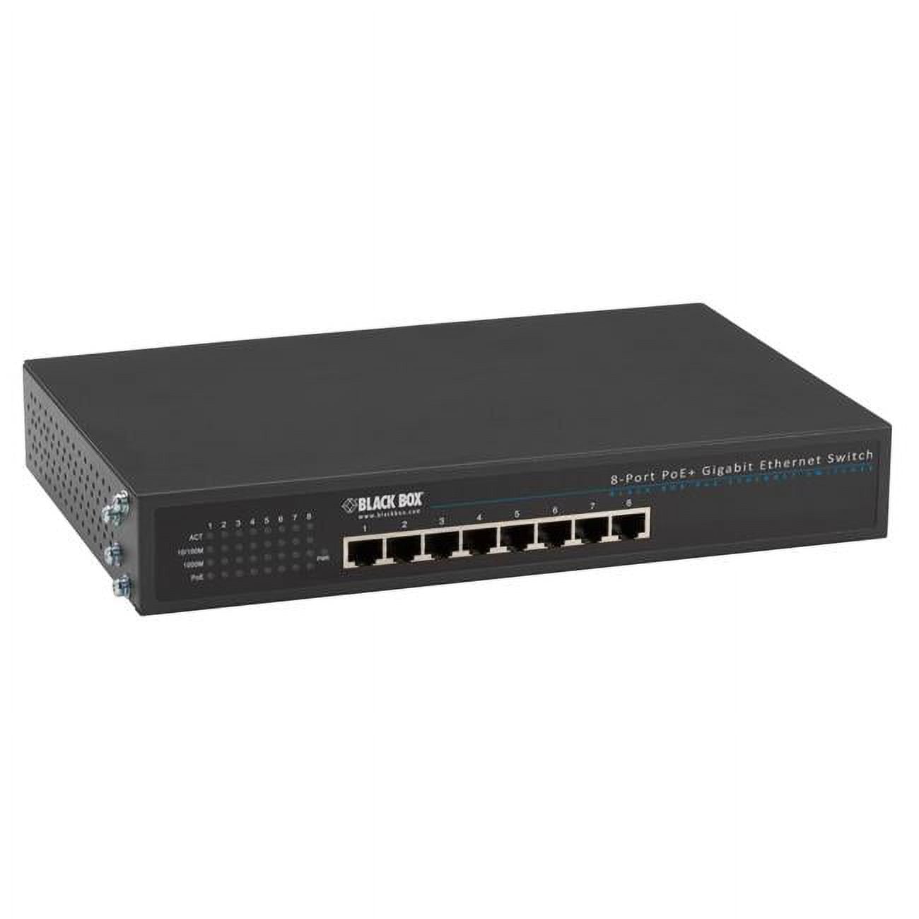 Black Box LPB1308A 8-Port Gigabit Ethernet Switch PoE Plus - Walmart.com