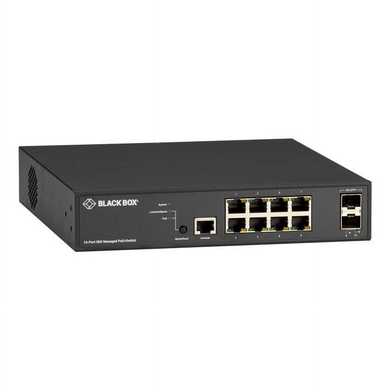 Black Box LPB3010A GIGABIT ETHERNET(1000-MBPS) MANAGED POE+ SWITCH-(8 ...
