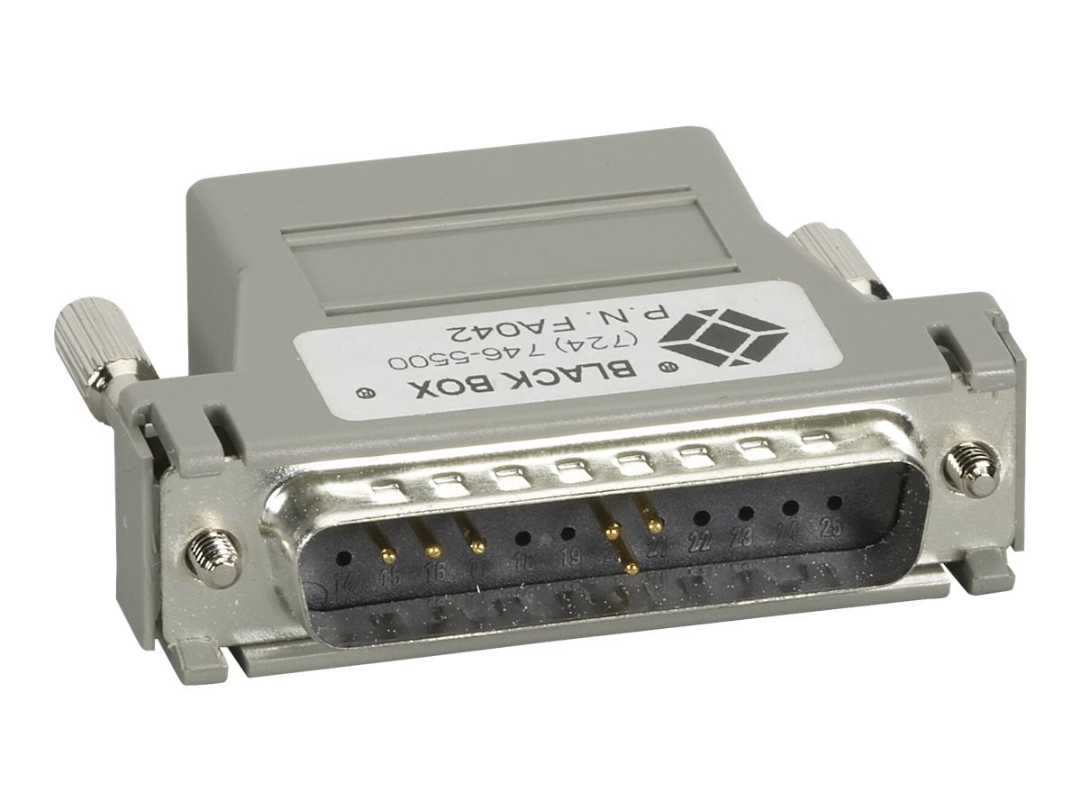 Black Box Modem Adapter - Db25 Male To Rj45 Female, Gsa, Taa (FA042) - Walmart.com
