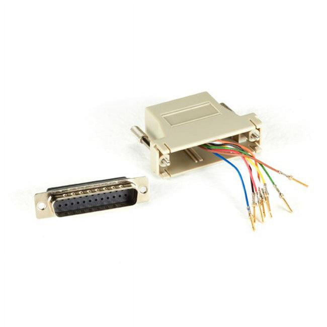 Black Box Modular Adapter Kit - DB25 Male to RJ45 Female - Walmart.com