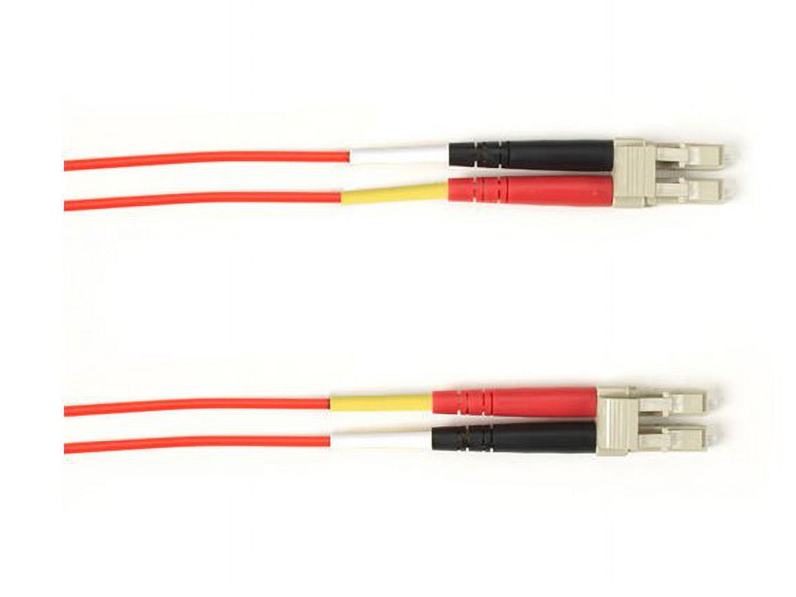 BlackBox Network Services FOCMRM4-003M-LCLC-RD 3m Fiber Optic Om4 Mm Duplex Cabl Pvc Red Lclc ...