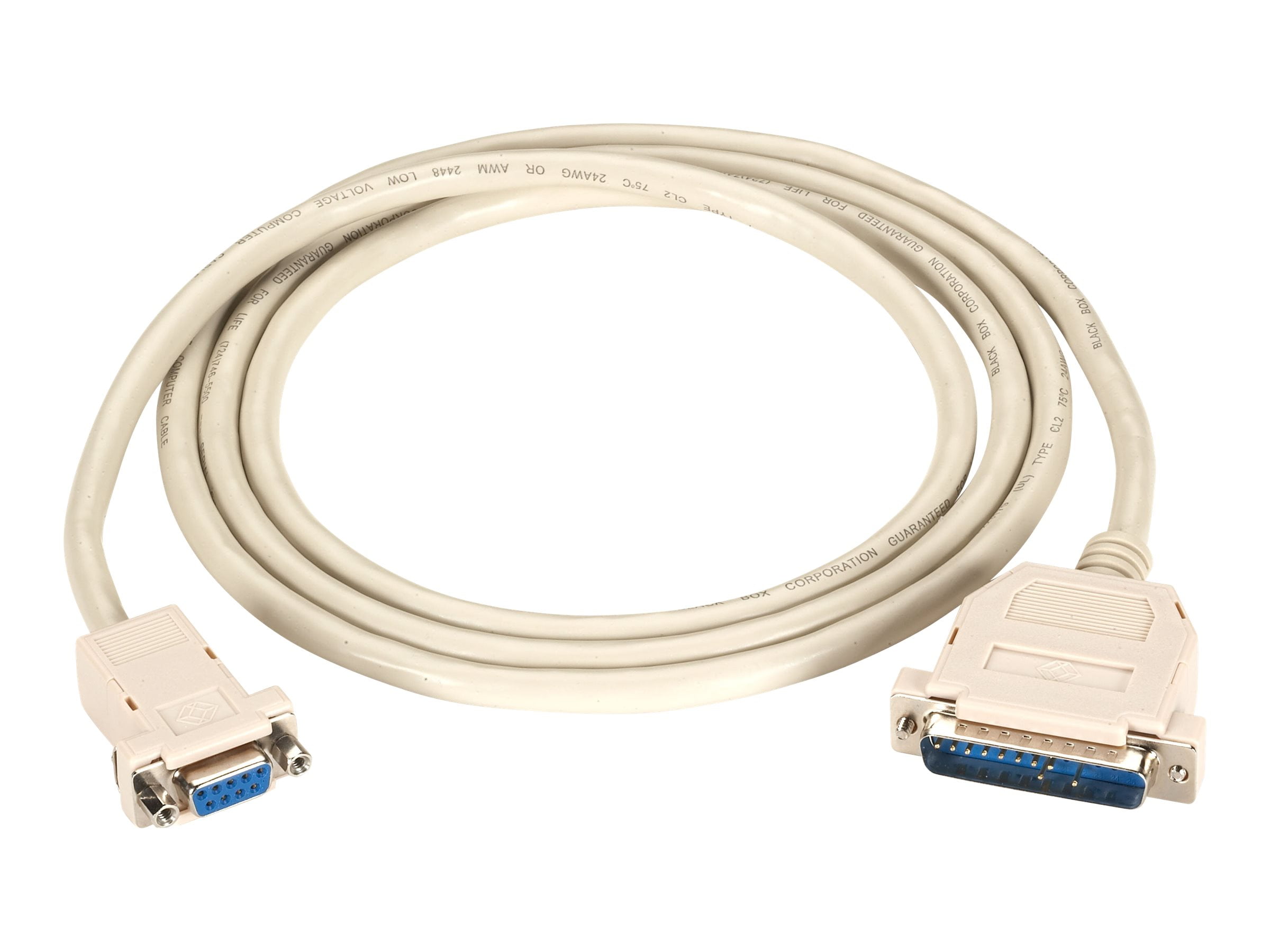 Black Box Premium At Modem Cable - Db9 Female/db25 Male, 9-conductor ...
