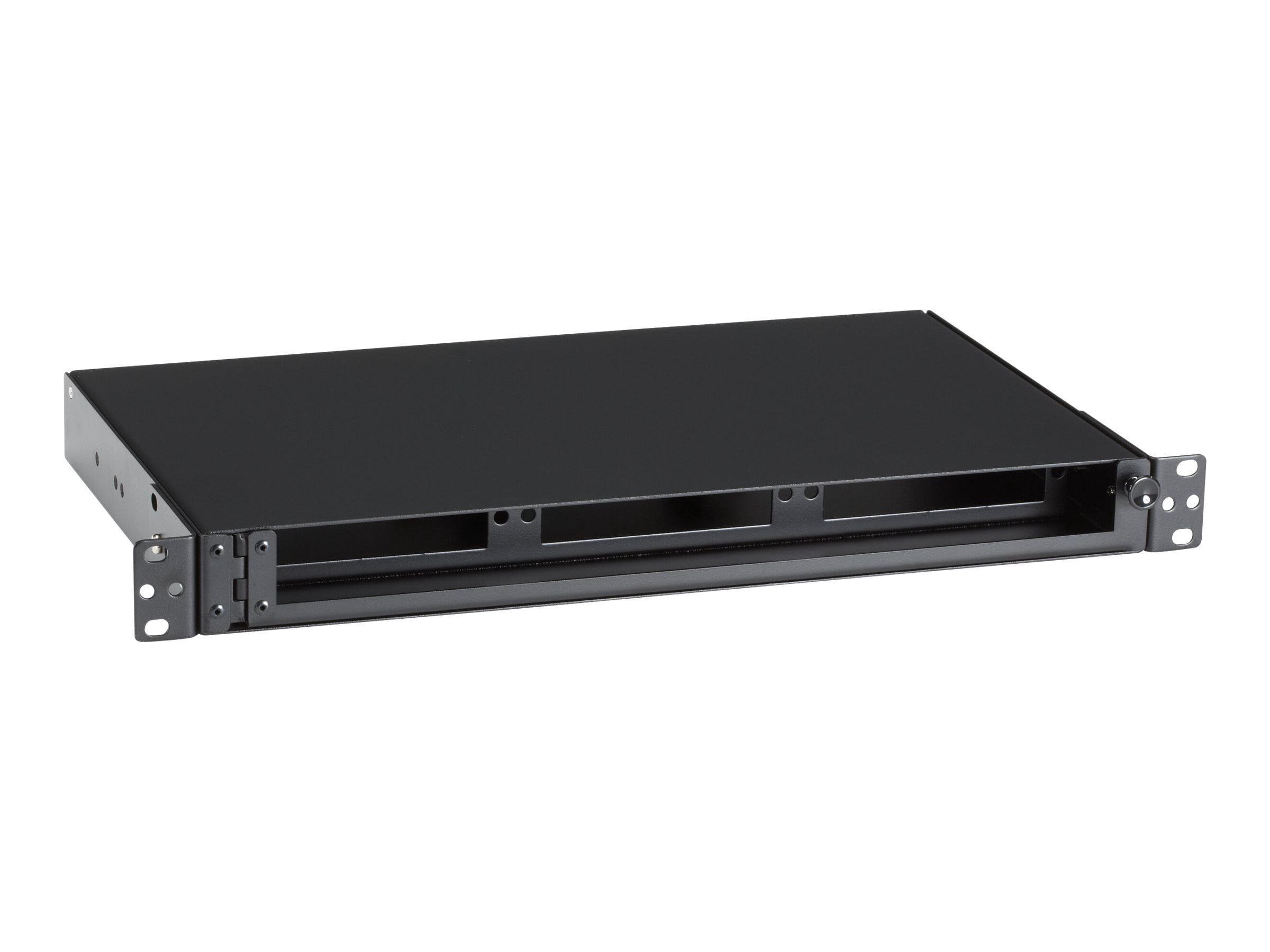 Black Box Rackmount Fiber Shelf 1U 3-Adapter Panel - Walmart.com