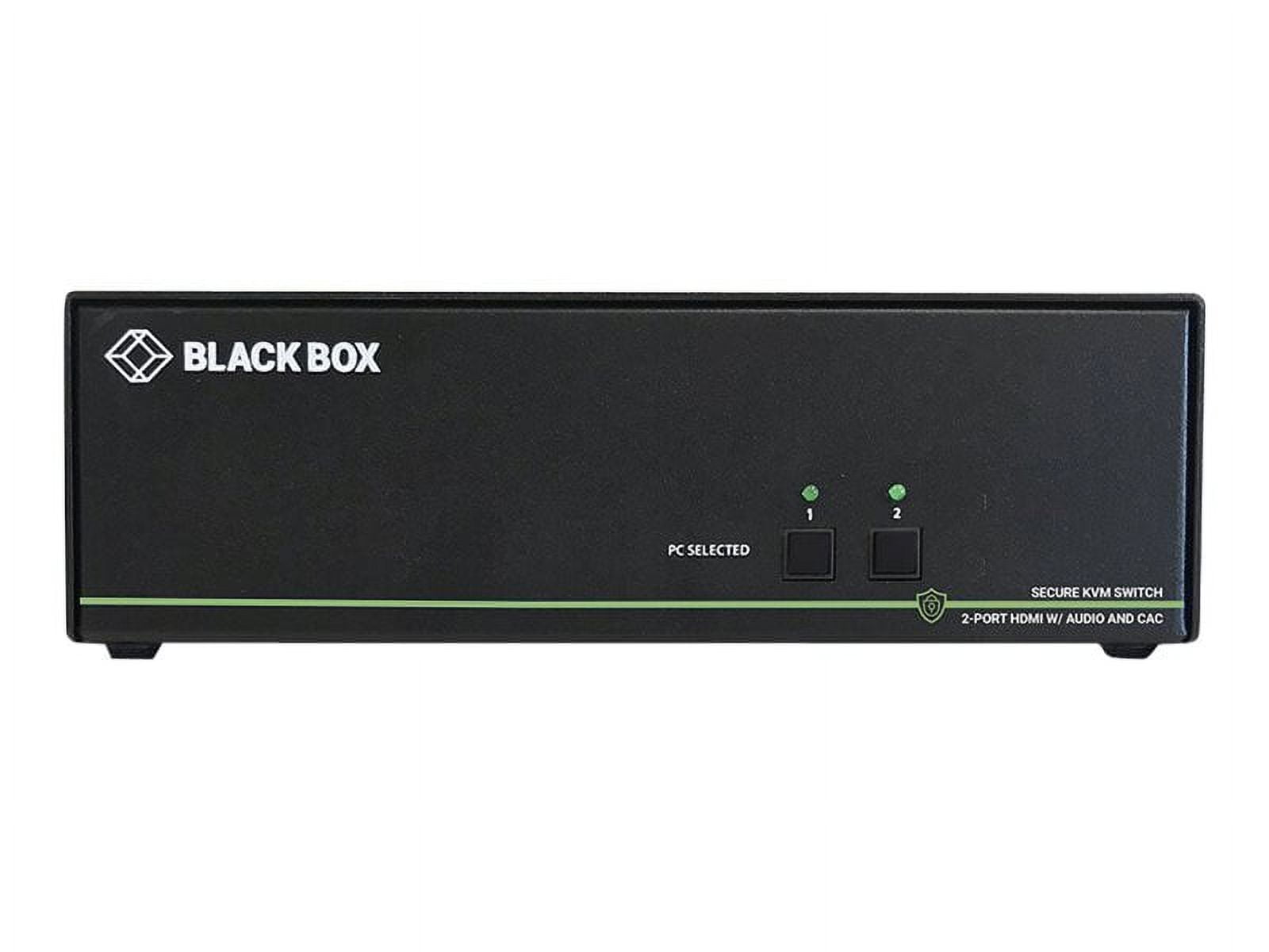 Black Box Secure NIAP 3.0 KVM Switch, Dual-Head, HDMI, CAC, 4K, 2-Port ...