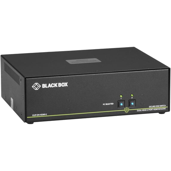 Black Box SS2P-DH-HDMI-U Secure NIAP 3.0 Dual-Head 4K HDMI USB KVM ...