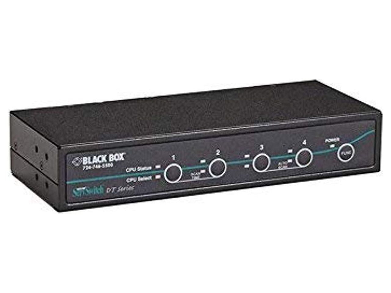 Black Box ServSwitch DT DVI 4-Port with Emulated USB Keyboard/Mouse ...