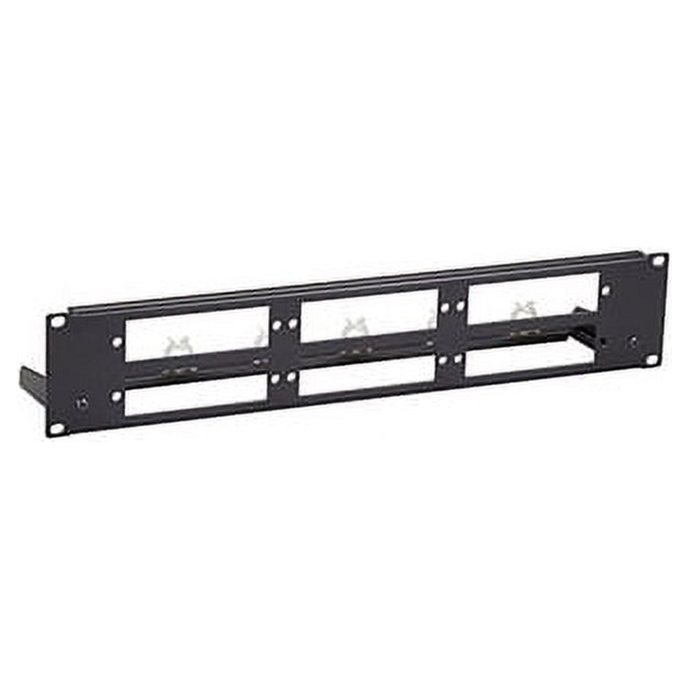 Black Box Universal Rackmount Fiber Optic Blank Patch Panel - 2u, 6 ...