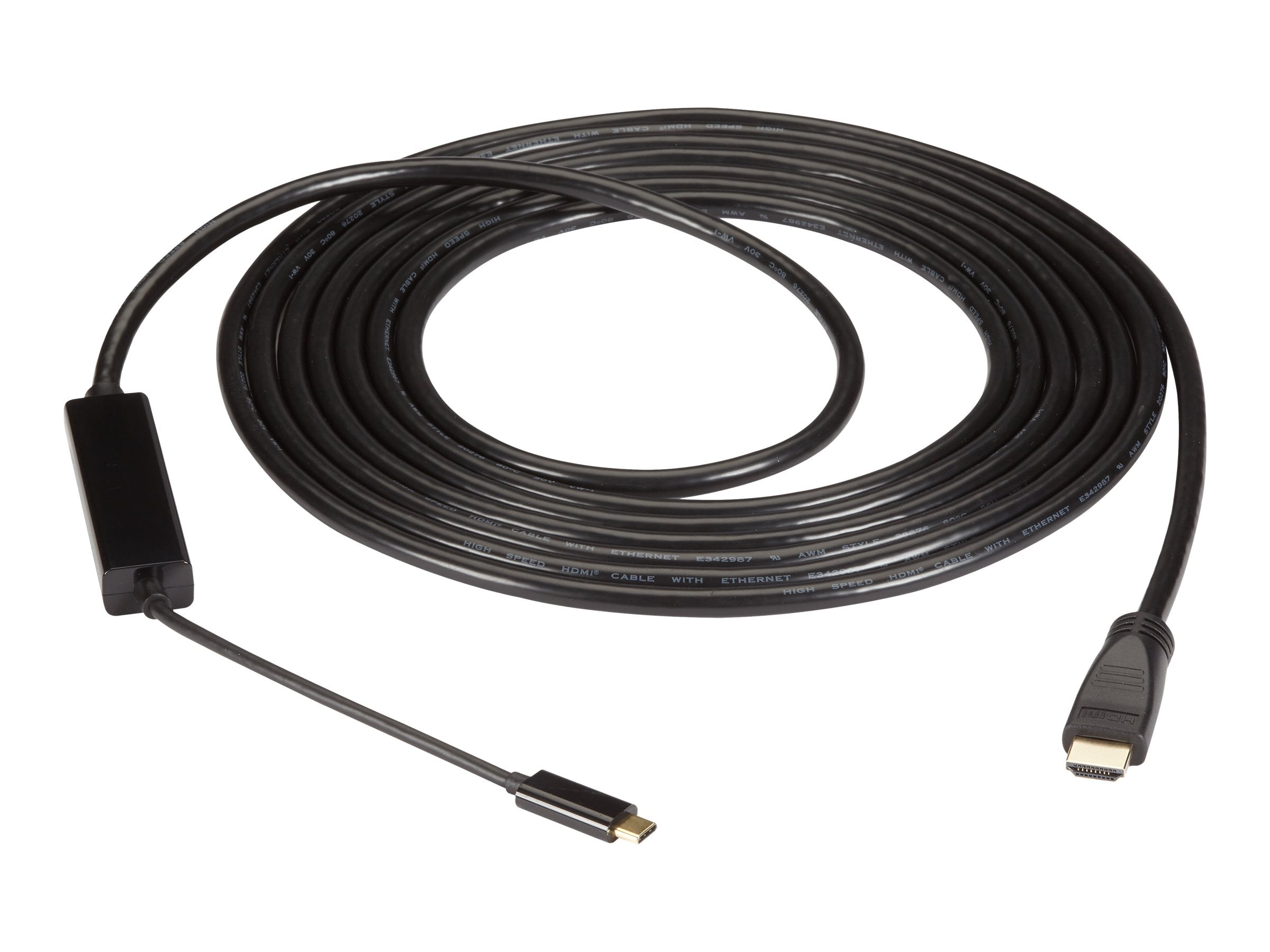 Black Box VA-USBC31-HDMI4K-016 16 ft. USB-C to HDMI Active Adapter ...
