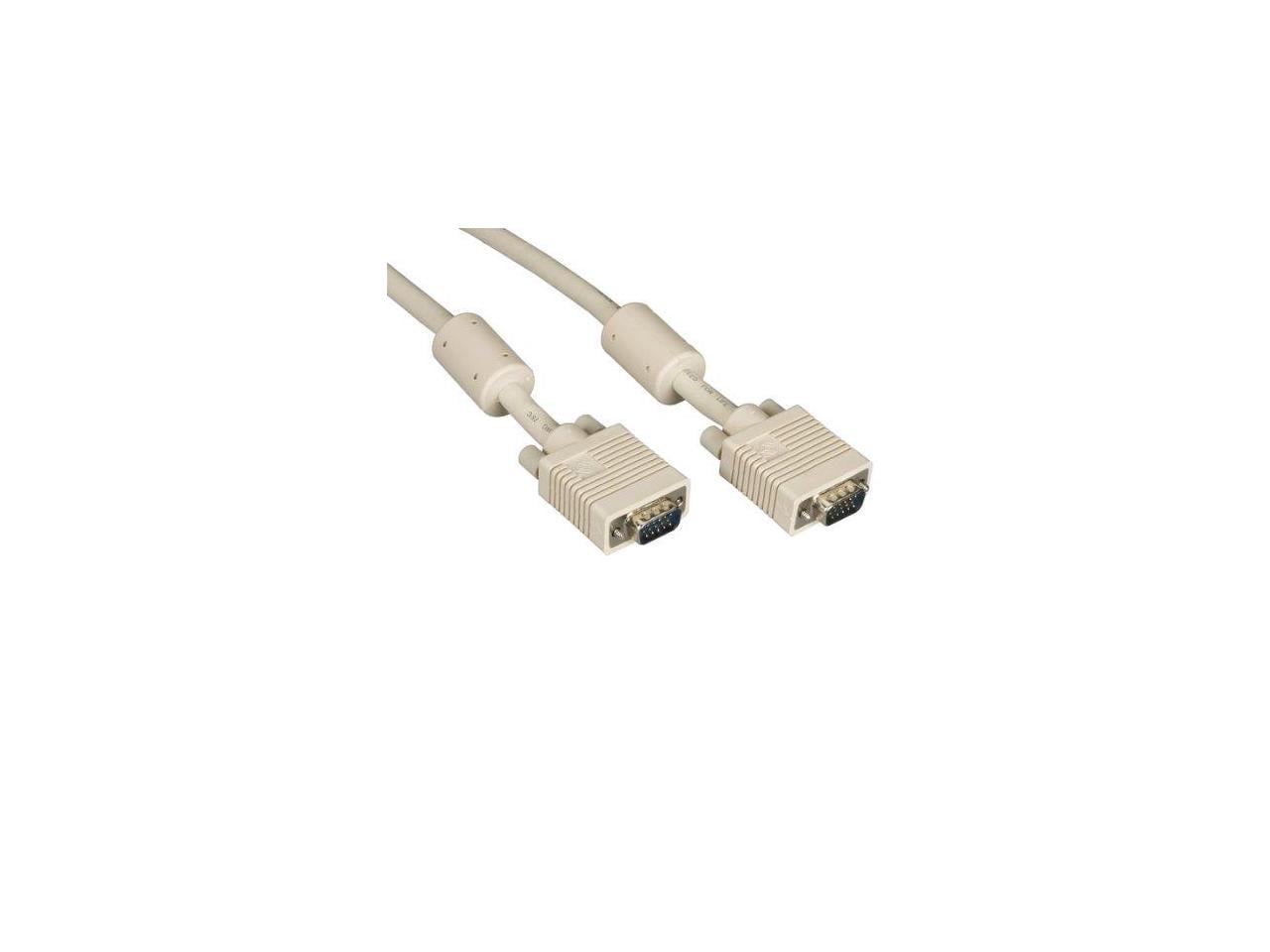 Black Box VGA Video Cable with Ferrite Core, Black, Male/Male, 5-ft. (1 ...