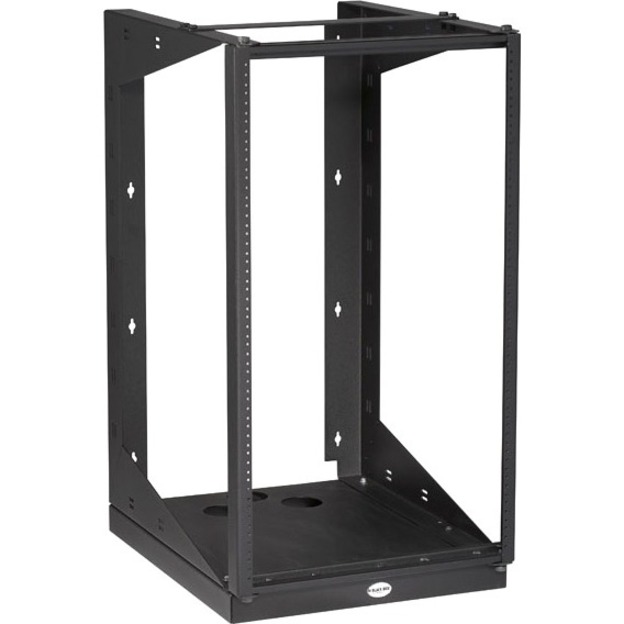 Black Box Wallmount Rack, 19U, 12-24 Tapped Rail Holes, 100 lb ...