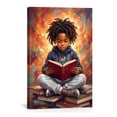 Black Boy Reading Book Educational For Room Classroom Home Library ...