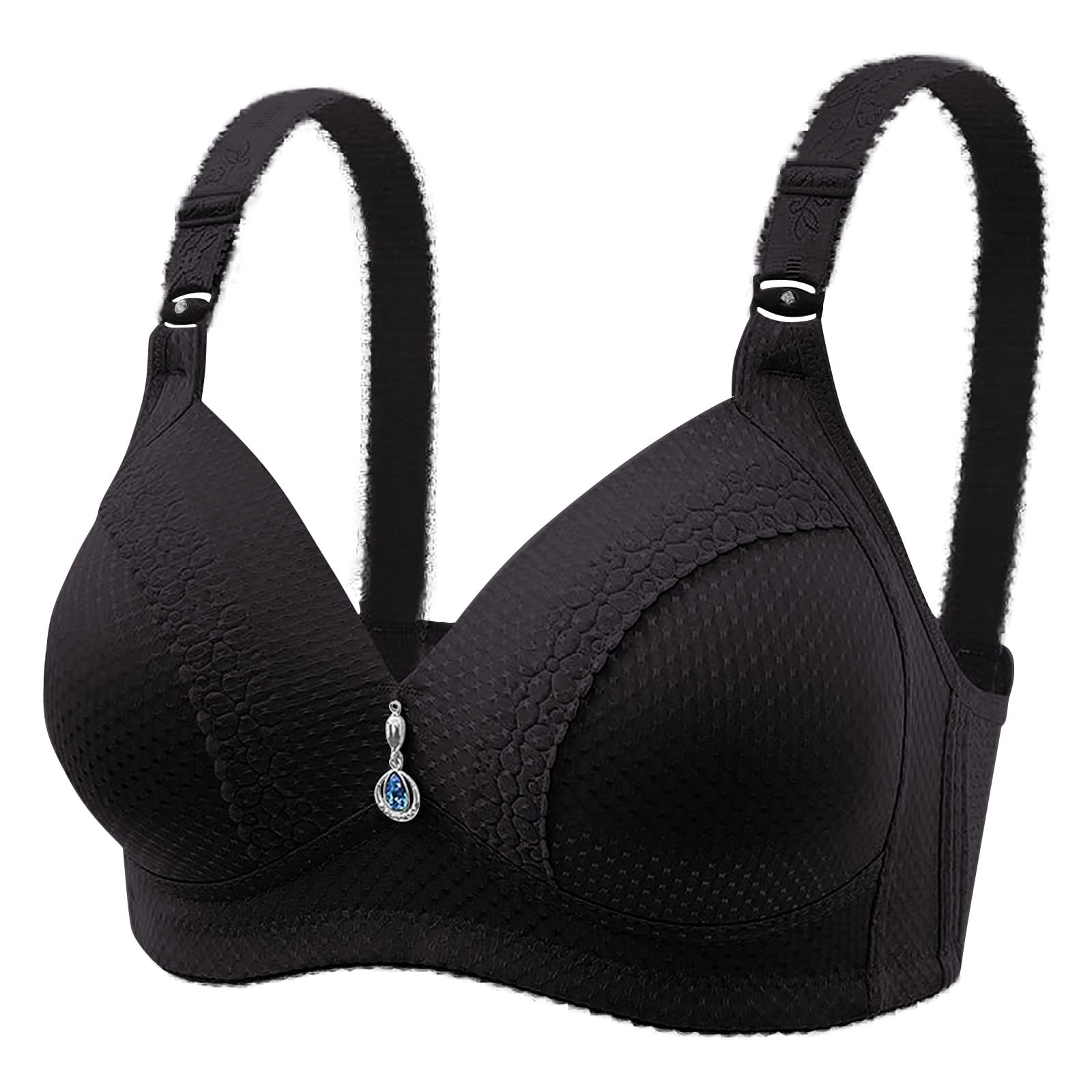 Black Bra Women's Orthopedic Anti Sagging Bra Bras for Senior Women ...