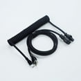 Black Braided Coiled Aviator USB C Cable, Spider Warrior Custom ...