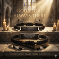 Black Braided Rope Bracelet for Boys Teens, Inspirational Scripture ...