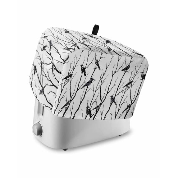 Black Branches Birds Small Toaster Cover 2 Slice, Kitchen Appliance ...