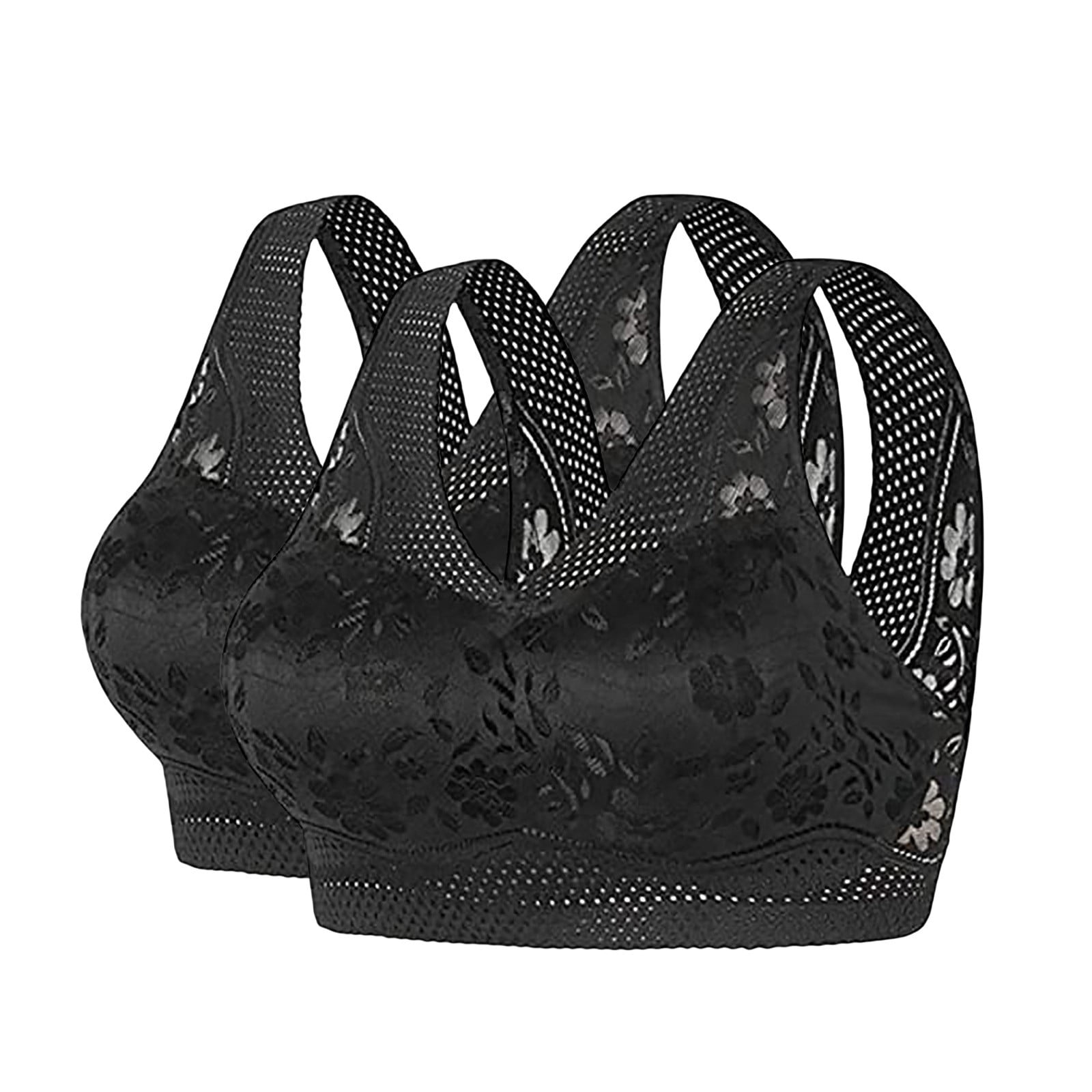 Black Bras for Women No Underwire High Support Bras for Women ...