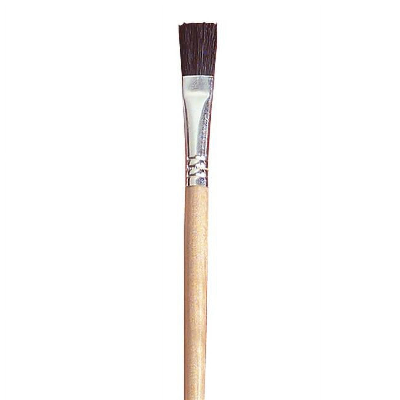 Black Bristle 0.50 in. Long Handle Paint Brush - Pack of 12 - Walmart.com