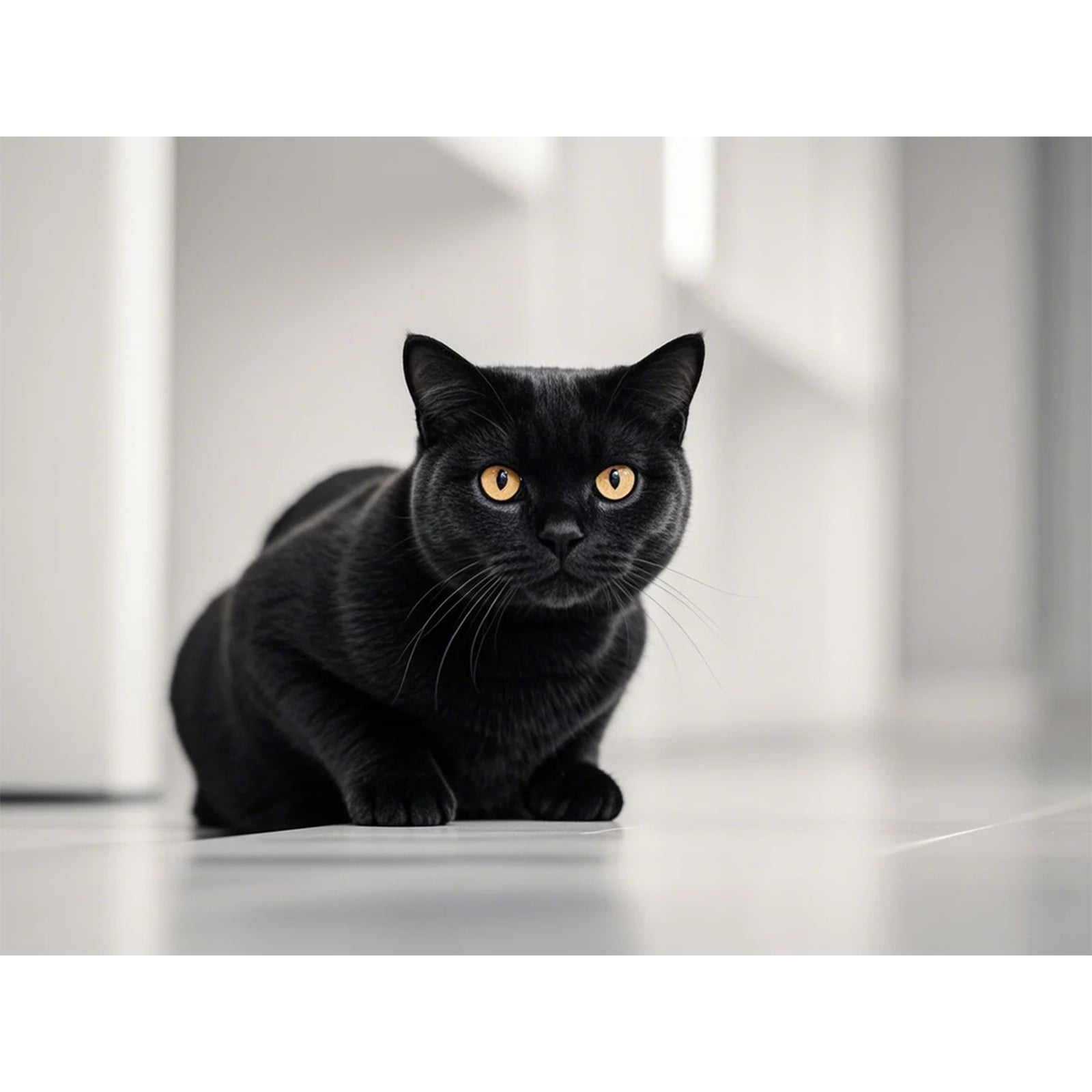 Black British Shorthair Cat Kitten Diamond Dots DIY Kits 5D Diamond Art ...