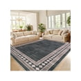 Black Brown-10*13 feet Contemporary Machine Washable Area Rug Modern ...