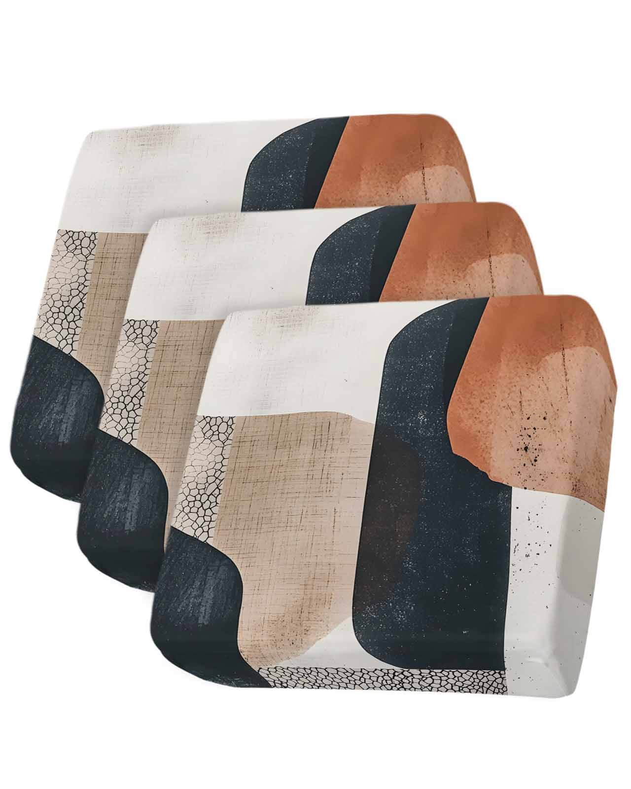 Black Brown Abstract Art Sofa Couch Cushion Covers Washable, Removable ...