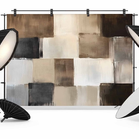 Black Brown Abstract Backdrop for Photography, Fabric Photo Background ...