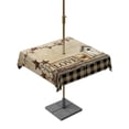 Black Brown Buffalo Check Outdoor Rectangle Tablecloth with Umbrella ...