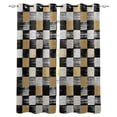 Black Brown Buffalo Plaid Blackout Curtains for Bedroom Living Room ...